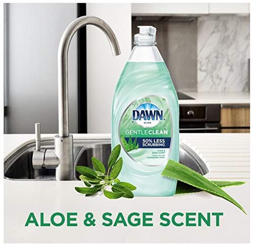 Dawn Gentle Clean Dishwashing Liquid, Aloe & Sage