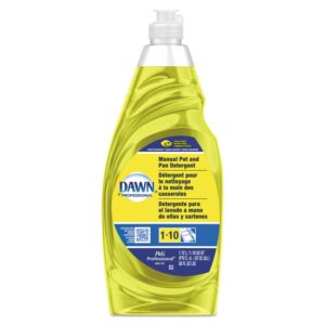 dawn 45113ea manual pot & pan dish detergent, lemon, 38 oz bottle