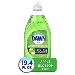 dawn ultra antibacterial hand soap, dishwashing liquid dish soap, apple blossom scent, 19.4 fl oz