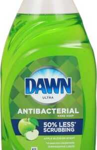 Dawn Ultra Antibacterial Hand Soap, Dishwashing Liquid Dish Soap, Apple Blossom Scent, 19.4 fl oz