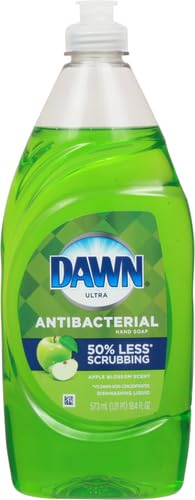 Dawn Ultra Antibacterial Hand Soap, Dishwashing Liquid Dish Soap, Apple Blossom Scent, 19.4 fl oz