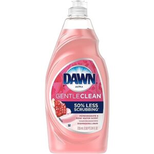 dawn gentle clean dishwashing liquid 16.2 oz, pomegranate & rose water scent (pack of 3)