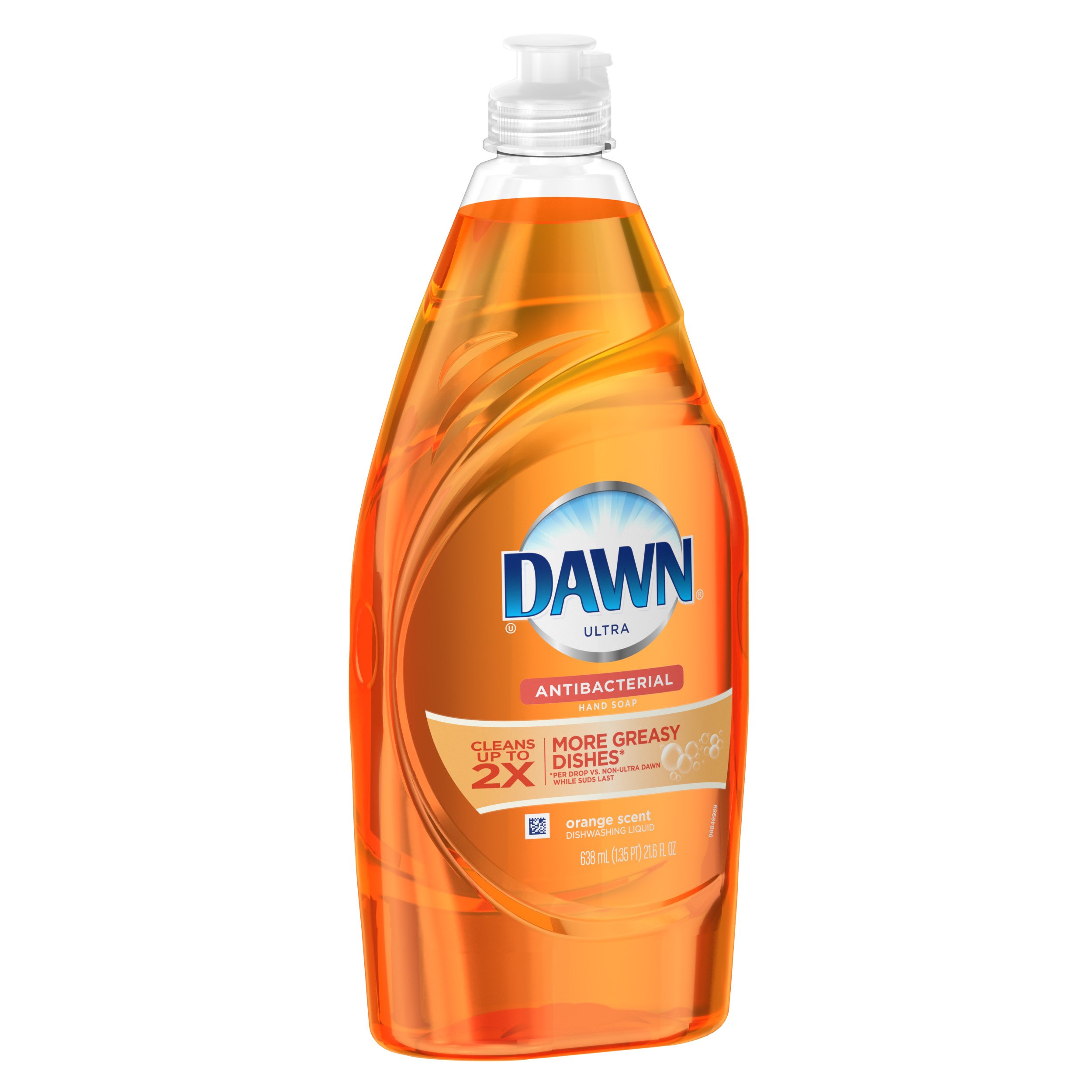 Dawn Dish Soap, Ultra Antibacterial Hand Soap, Orange Scent Dishwashing Liquid, 21.6 oz