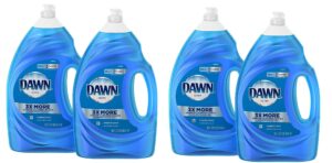 dawn ultra dishwashing liquid dish soap tgkcyn, original scent, 4 count (56 ounce)