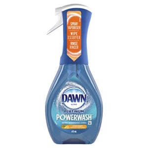 dawn platinum powerwash dish spray, dish soap, citrus scent, 16oz