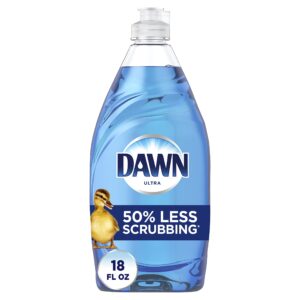 dawn ultra dish soap dishwashing liquid, original, 18 fl oz