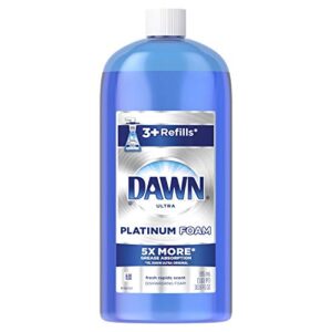 dawn ultra platinum foam dishwashing foam, fresh rapids scent, 30.9 fl oz (packaging may vary)