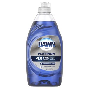 dawn platinum dishwashing liquid dish soap, refreshing rain scent, 14.6 fl oz