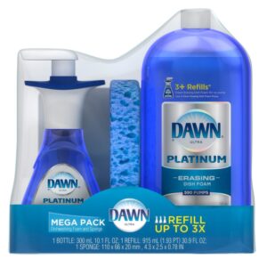 dawn ultra platinum dishwashing foam mega pack