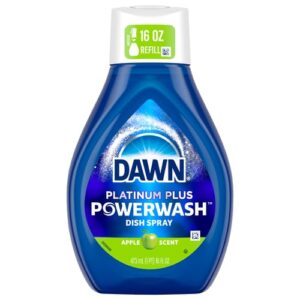 dawn 52367 platinum powerwash dish spray soap, apple scent, 16-oz. refill