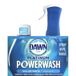 Dawn Powerwash Starter Kit, Dish Spray, Dish Detergent, Fresh Scent Bundle, 1 Spray Bottle, 1 Refill