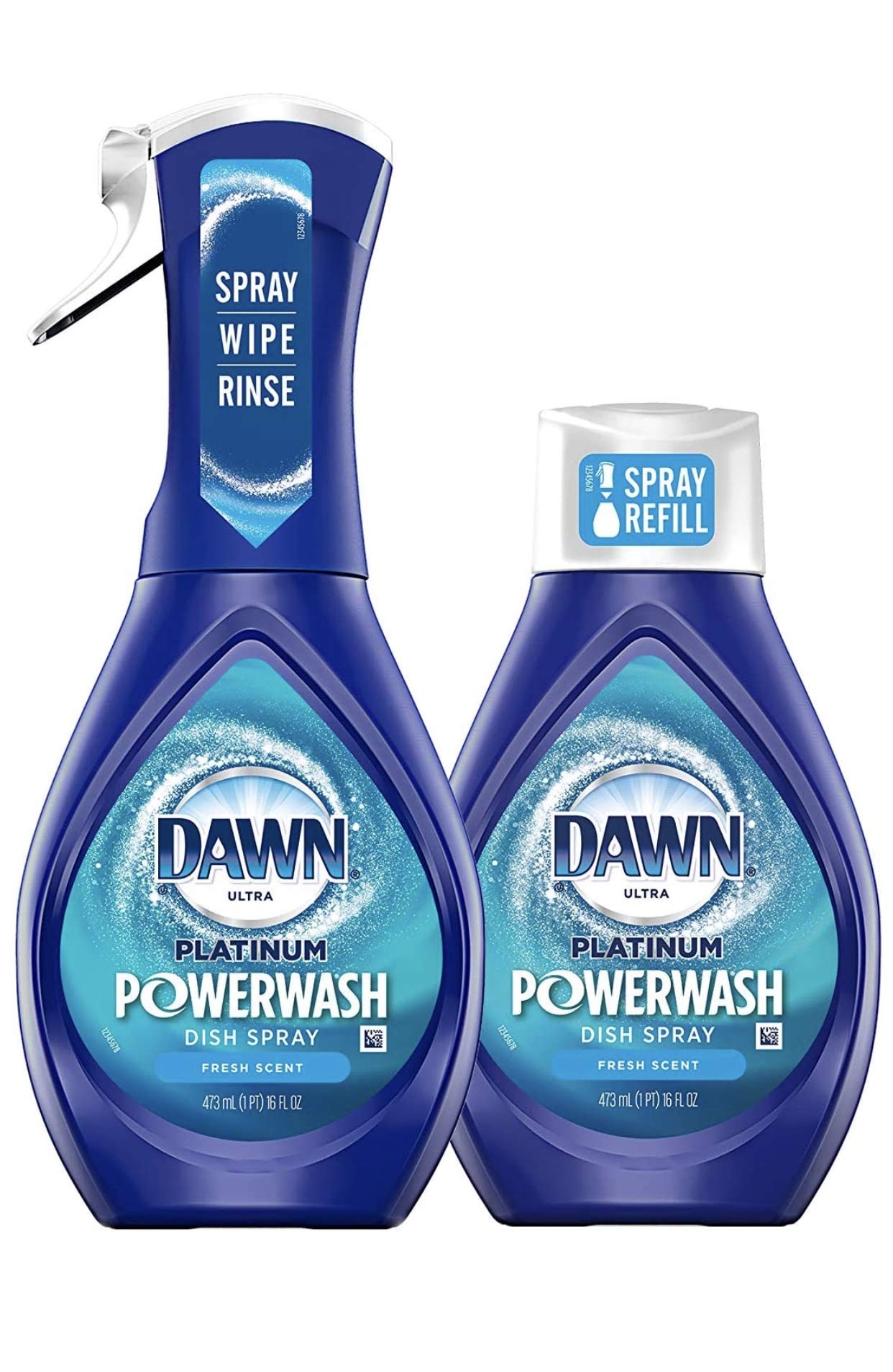 Dawn Powerwash Starter Kit, Dish Spray, Dish Detergent, Fresh Scent Bundle, 1 Spray Bottle, 1 Refill