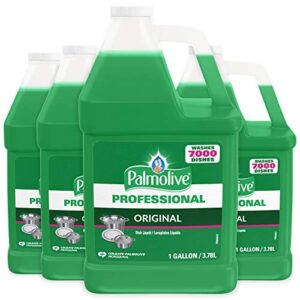 palmolive dishwashing liquid, dish soap, dish liquid soap, phosphate free, ph balanced, dishwasher cleaner, 1 gallon bottle (pack of 4) (204915), 10035110049158