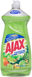 ajax dishwashing liquid, tropical lime twist, 28 ounce