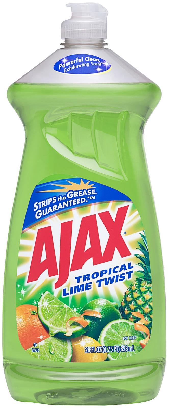 Ajax Dishwashing Liquid, Tropical Lime Twist, 28 Ounce