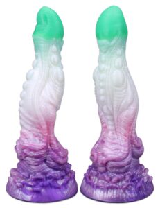 realistic thick dragon dildo with knot, 10inch long monster dildos silicone fantasy dildo anal plug toys for women and men couples