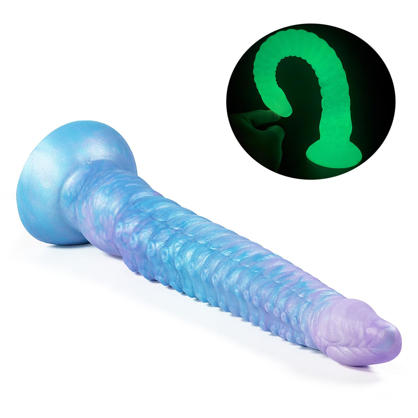 Realistic Anal Dildos 12inch Long Tentacle Dildo with Suction, Thick Silicone Dragon Dildo Octopus Anal Plug Adult Toys for Men Couples