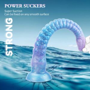 Realistic Anal Dildos 12inch Long Tentacle Dildo with Suction, Thick Silicone Dragon Dildo Octopus Anal Plug Adult Toys for Men Couples