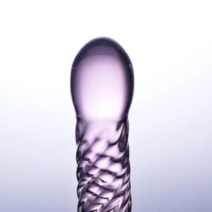 Glass Crystal Wand Pink Glass Dildo Glass Anal Plug Butt Plug G-Spot Wand Anal Dildo Massage Wand Glass Anal Sex Toy