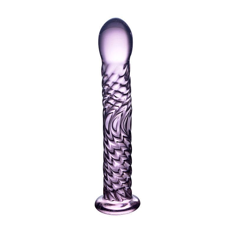 Glass Crystal Wand Pink Glass Dildo Glass Anal Plug Butt Plug G-Spot Wand Anal Dildo Massage Wand Glass Anal Sex Toy