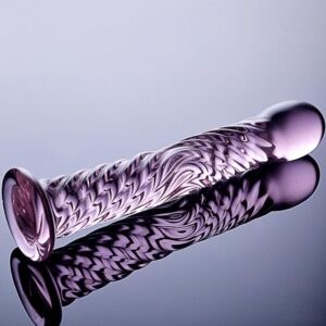 Glass Crystal Wand Pink Glass Dildo Glass Anal Plug Butt Plug G-Spot Wand Anal Dildo Massage Wand Glass Anal Sex Toy