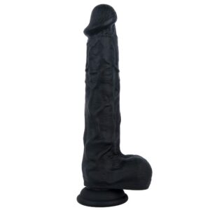 silicone dual durometer 10" 4.5cm dildo realistic dildos (black) (color : black, size : black)