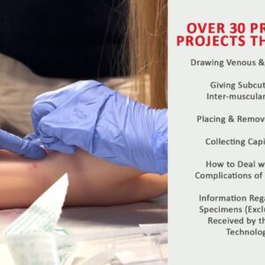 Venipuncture Practice Kit & Online Training for Nurses & Phlebotomists. Practice & Build Confidence in Your IV & Phlebotomy Skills Before Working on Real People (Original Venipuncture Kit)