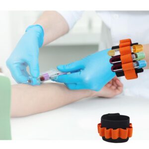 3 pack phlebotomy tube holder wristband blood draw tube bracelet strap hold 8 phlebotomy tubes