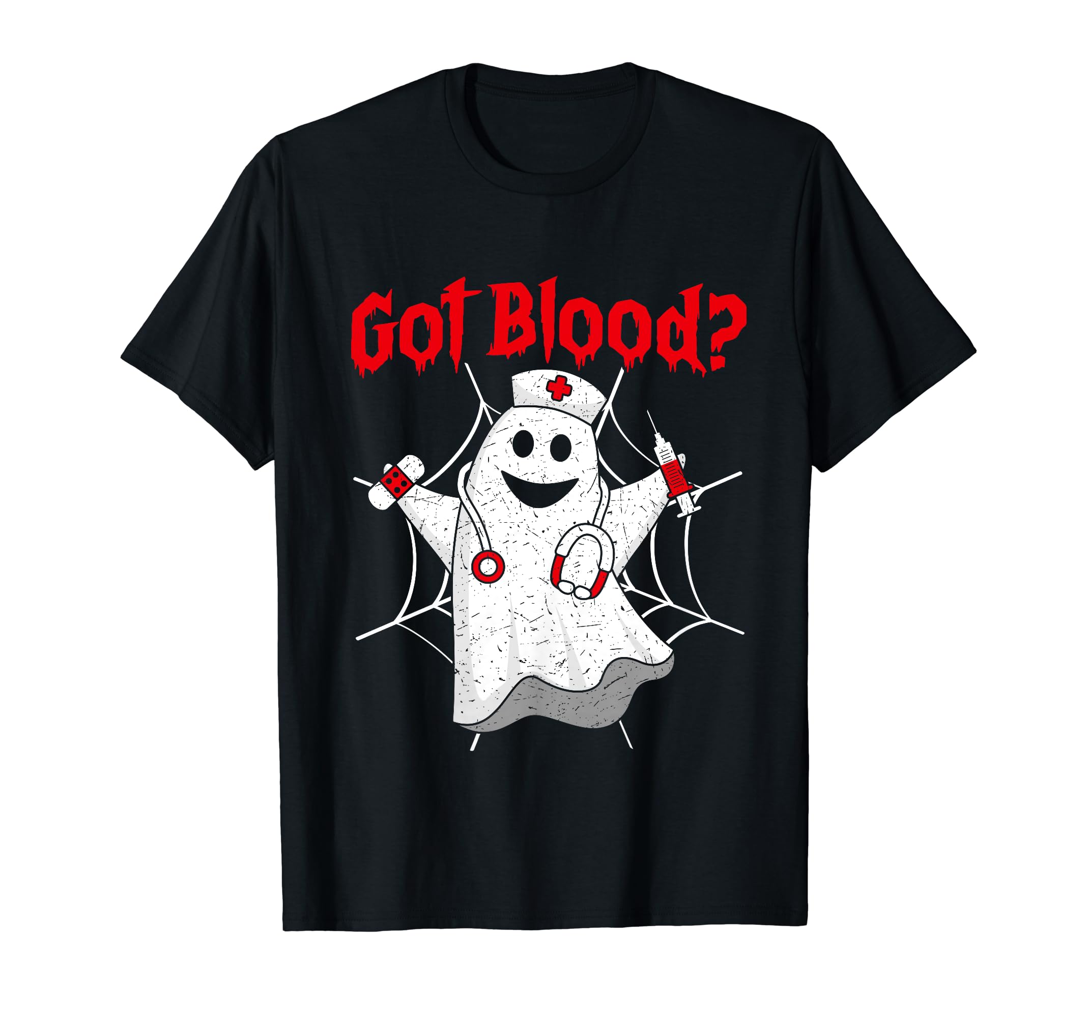 Halloween Ghost Funny Phlebotomist Phlebotomy Men Women T-Shirt