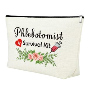 mxrymvu phlebotomist gifts for women makeup bag phlebotomy technician gifts phlebotomy graduation gift makeup bag nurses practitioner bag appreciation gift for phlebotomist travel makeup pouch