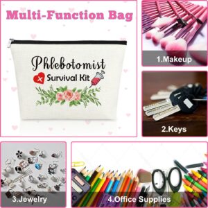 Mxrymvu Phlebotomist Gifts for Women Makeup Bag Phlebotomy Technician Gifts Phlebotomy Graduation Gift Makeup Bag Nurses Practitioner Bag Appreciation Gift for Phlebotomist Travel Makeup Pouch