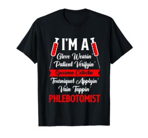 phlebotomist phlebotomy t-shirt