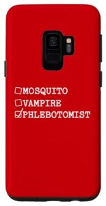 galaxy s9 funny phlebotomy blood technician nurse phlebotomist case