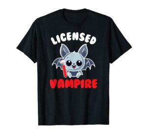 licensed vampire phlebotomist phlebotomy t-shirt