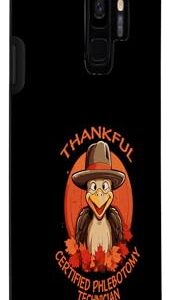 Galaxy S9 Certified Phlebotomy Technician Funny Thanksgiving Fall Case