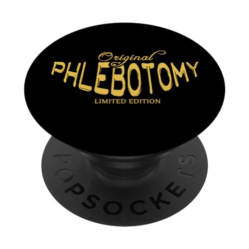 Phlebotomy Funny Job Title Worker Funny Phlebotomy PopSockets Standard PopGrip