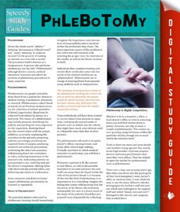 phlebotomy: speedy study guides