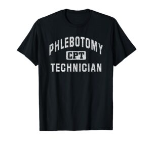 cpt certified phlebotomy technician gift phlebotomy tech t-shirt