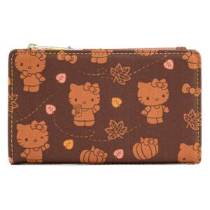 Loungefly Hello Kitty Pumpkin Spice All Over Print Flap Wallet