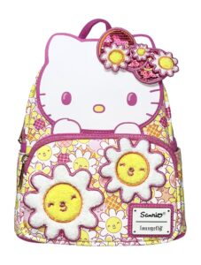 loungefly sanrio hello kitty floral cosplay womens double strap shoulder bag purse