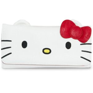 loungefly hello kitty big face cosplay flap wallet sanrio