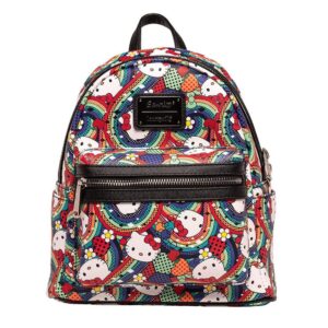 loungefly sanrio hello kitty rainbow abstract mini backpack