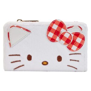 loungefly hello kitty purse gingham official red zip around einheitsgröße