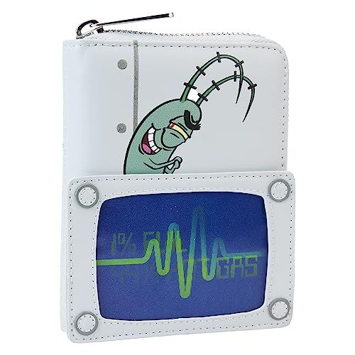 Loungefly SpongeBob SquarePants Plankton Wallet, Faux Leather, Multicolor, Unisex