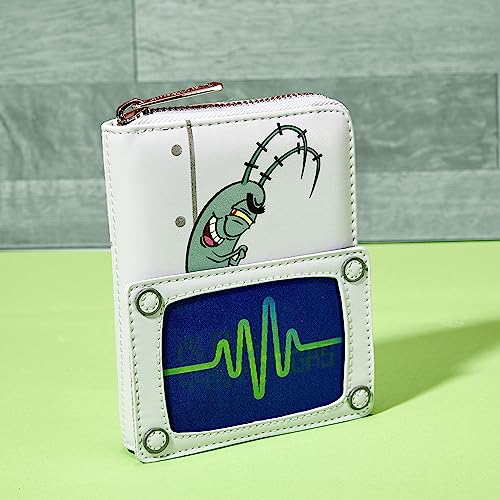 Loungefly SpongeBob SquarePants Plankton Wallet, Faux Leather, Multicolor, Unisex