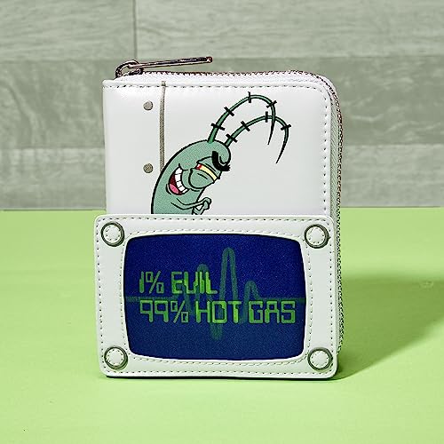 Loungefly SpongeBob SquarePants Plankton Wallet, Faux Leather, Multicolor, Unisex