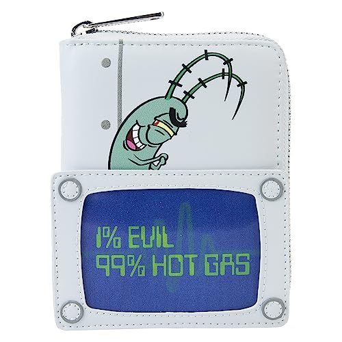 Loungefly SpongeBob SquarePants Plankton Wallet, Faux Leather, Multicolor, Unisex