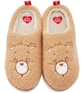 yungprime care bears house slippers cozy slip on fluffy scuff shoes for women and men