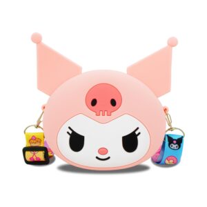 eiodlulu mini cartoon crossbody shoulder bag kawaii anime cute toy bag accessories coin purse for girls women teen