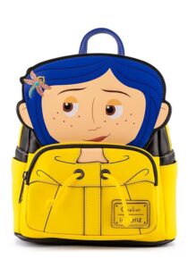 loungefly laika coraline raincoat cosplay womens double strap shoulder bag purse